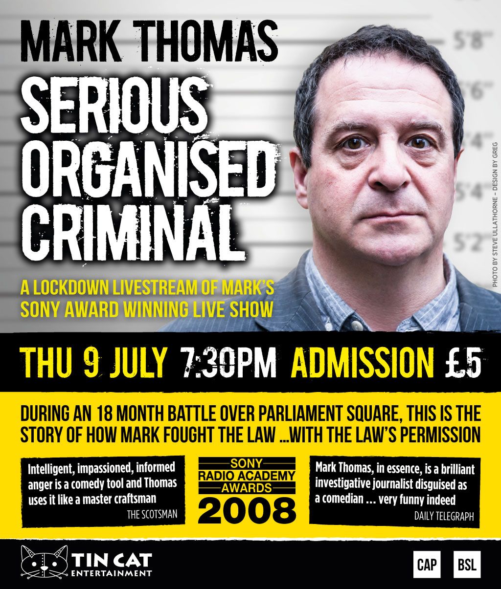 Mark Thomas: Serious Organised Criminal - Live Stream › The Dukes